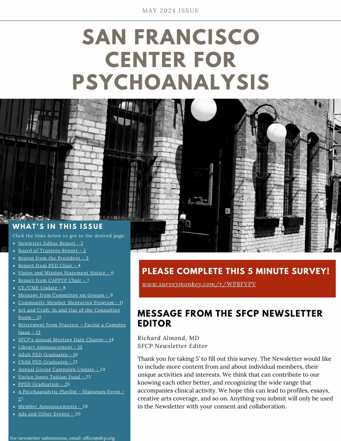Calendars for Program Planners – San Francisco Center for Psychoanalysis